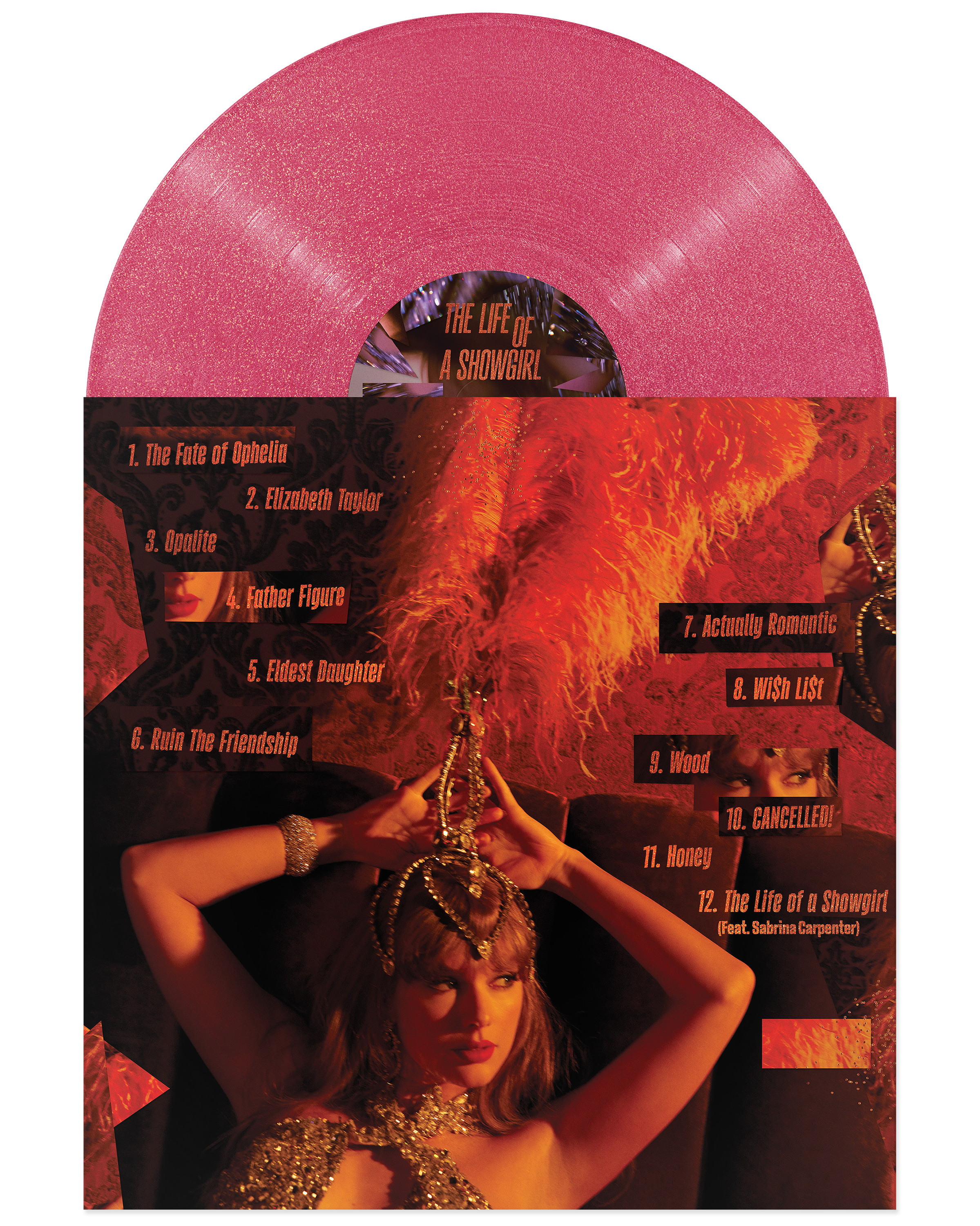 The Life of a Showgirl: Sequins Are Forever Magenta Glitter Vinyl ...
