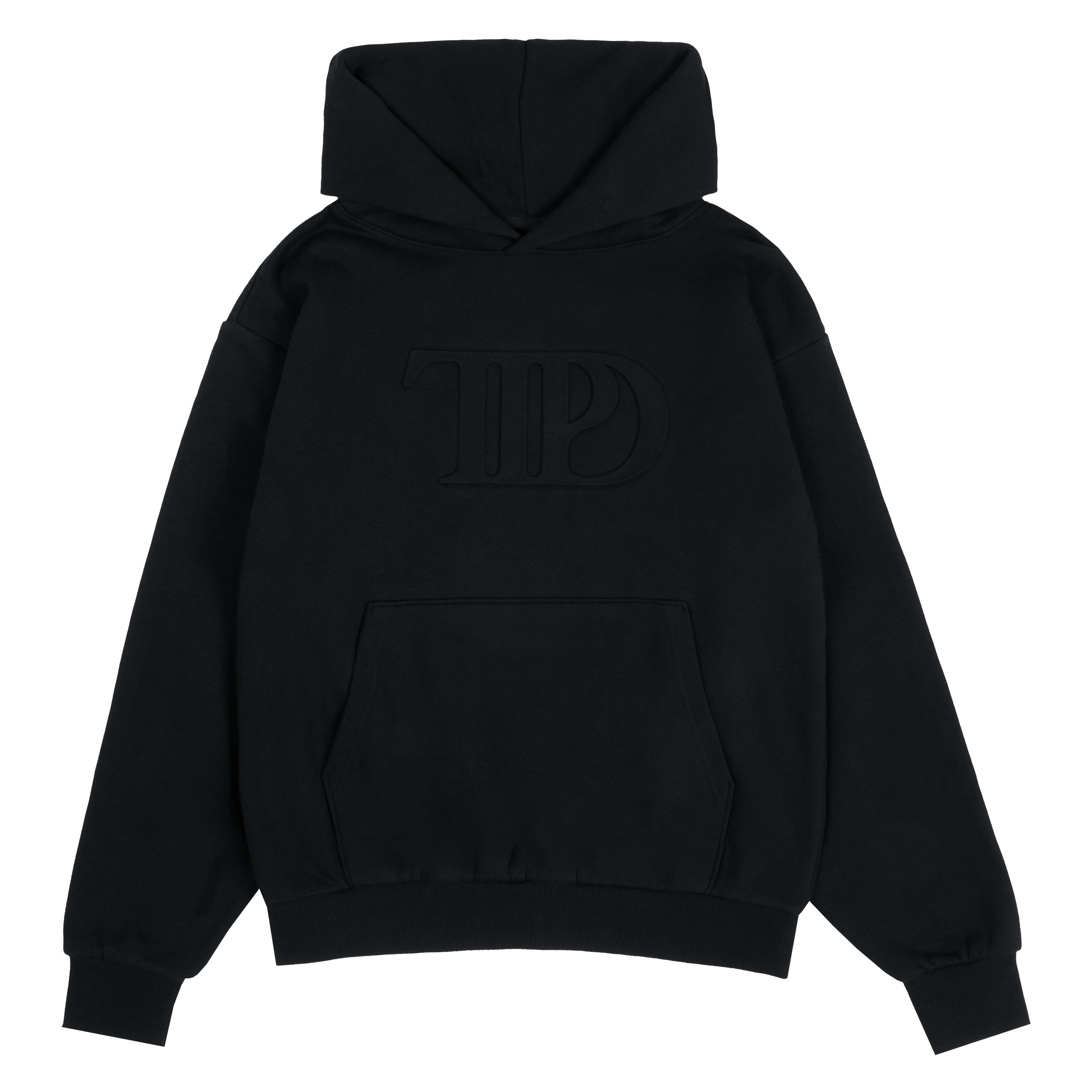 TTPD Black Embossed Hoodie – Taylor Swift