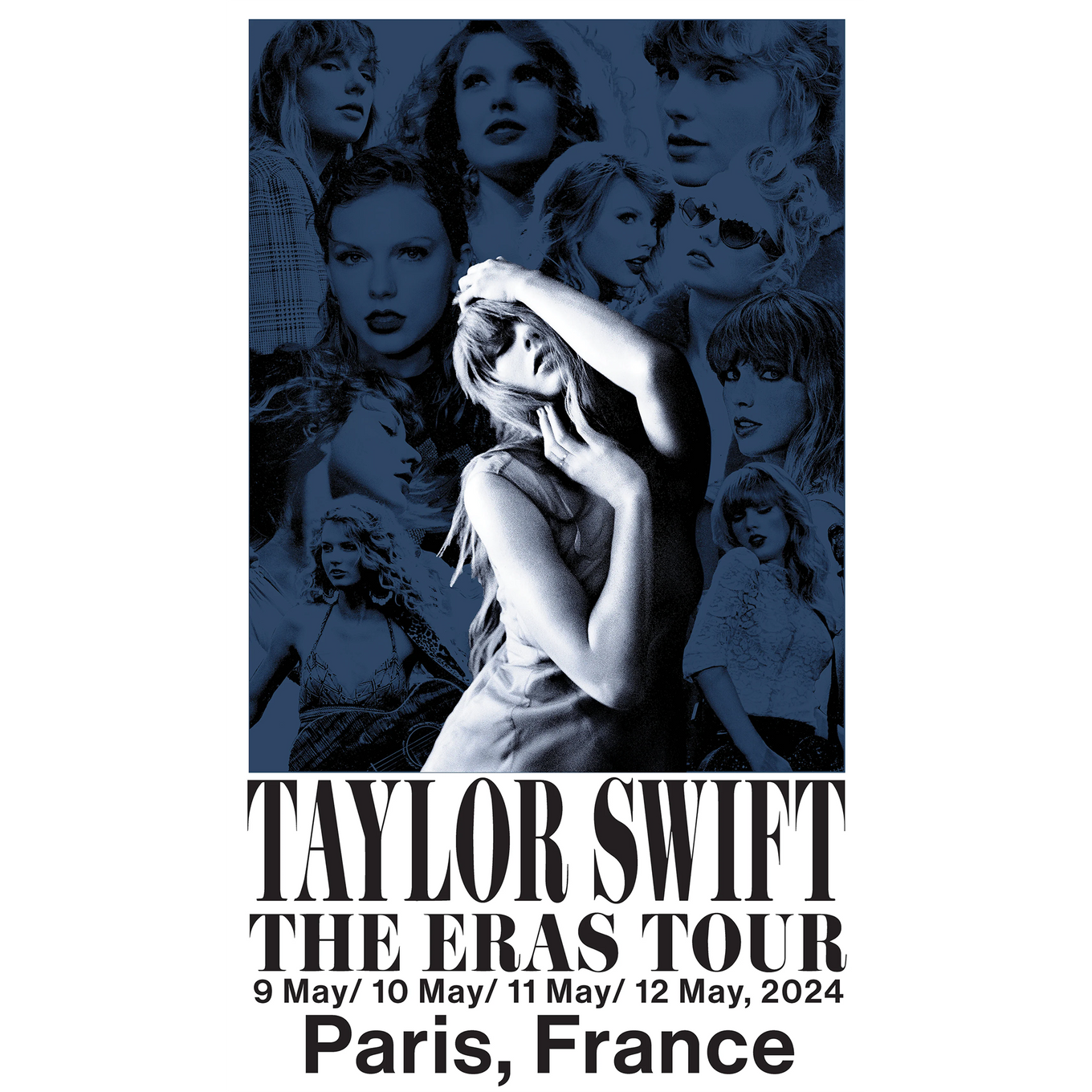 Taylor Swift The Eras Tour Poster Paris, France Poster