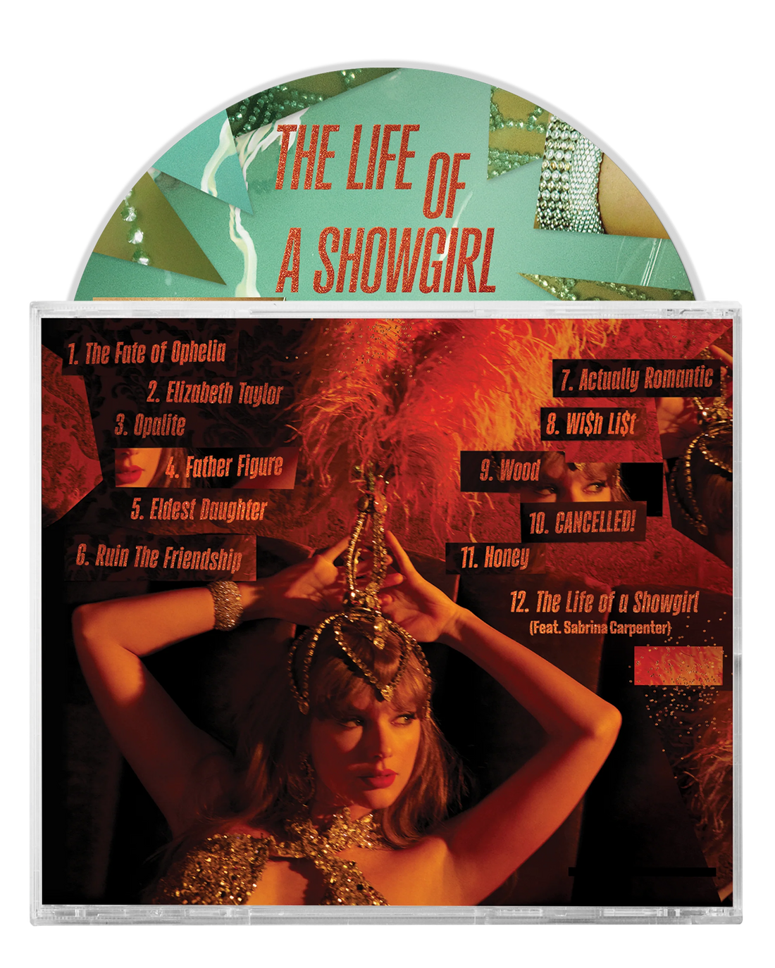 The Life of a Showgirl: Sweat and Vanilla Perfume CD with Poster – Taylor Swift